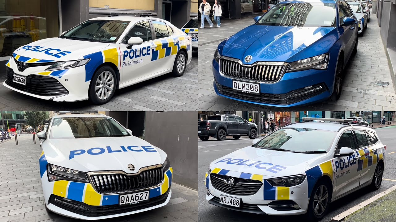 New Zealand Police Cars - Toyota Skoda Holden - YouTube