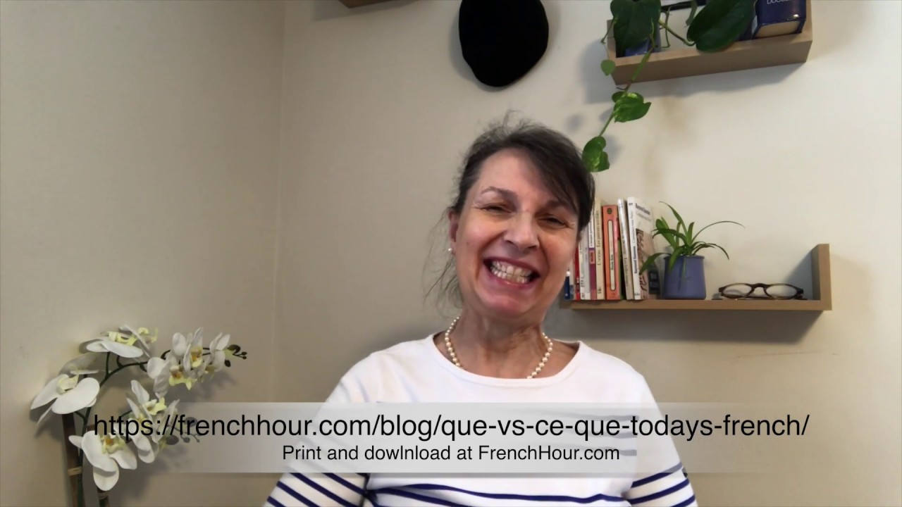 French at French Hour – QUE vs CE QUE - YouTube