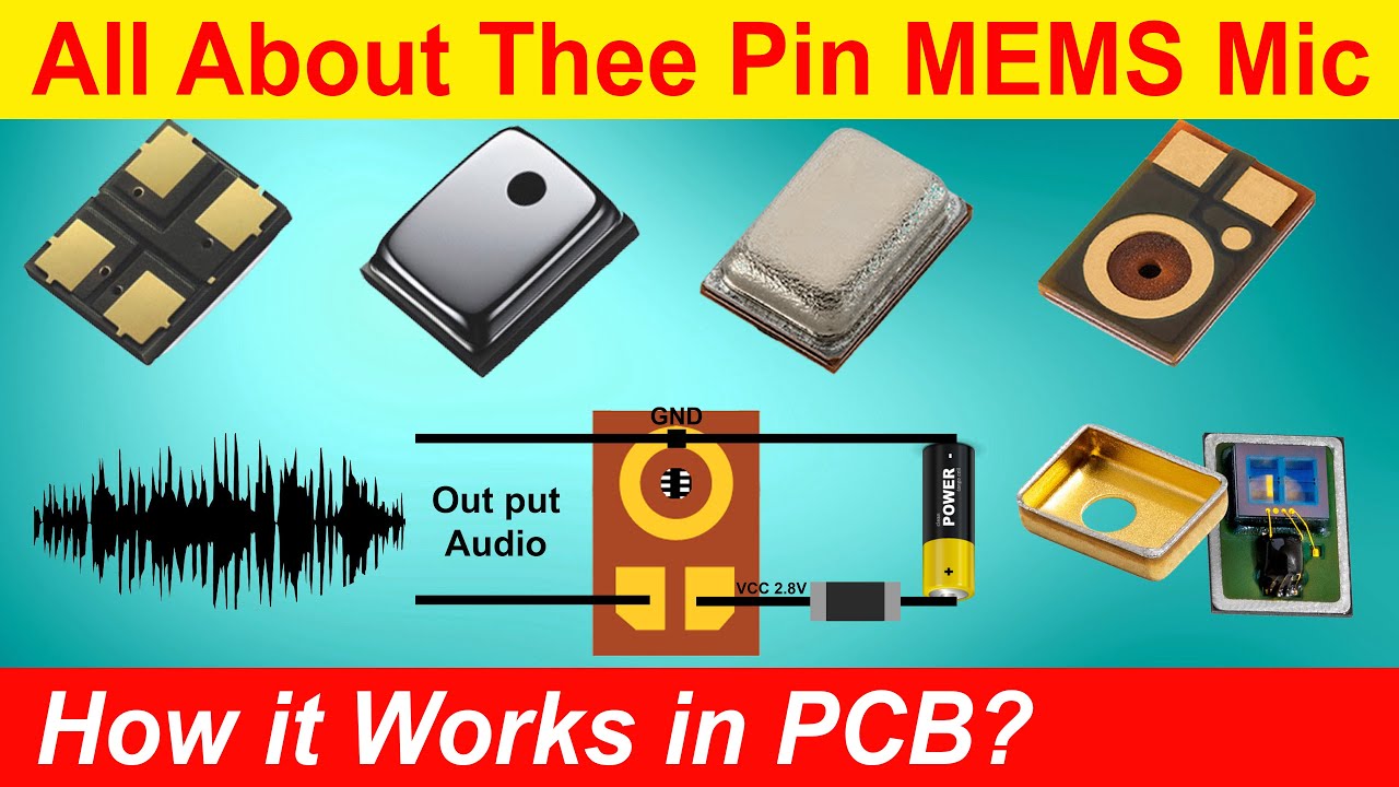 How Three & Four Pin Mems Mic works in android smartphone | Full info ...