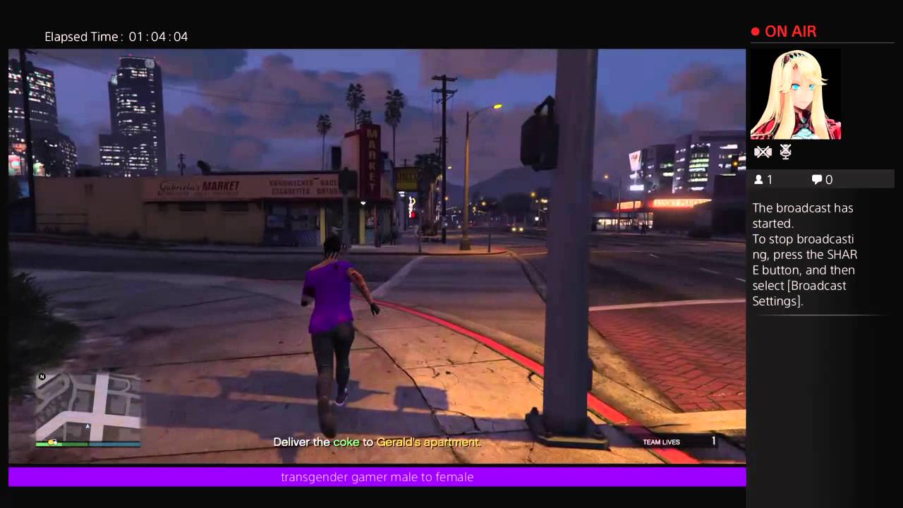 c.a transgender gamer playing gta 5 online - YouTube