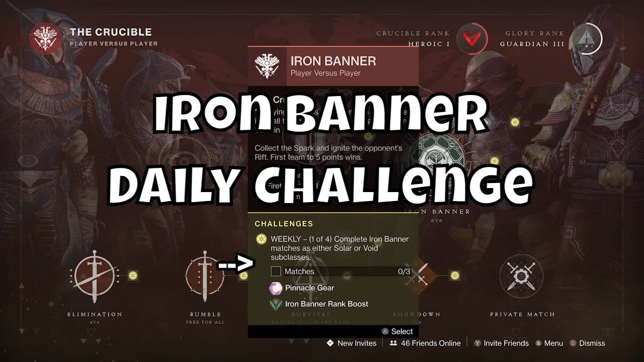 Iron Banner Daily Challenge Quest - Where it's found - YouTube