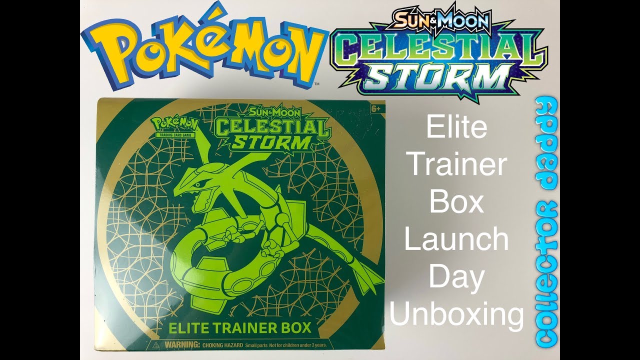 Pokemon Sun & Moon Celestial Storm Elite Trainer Box launch day ...