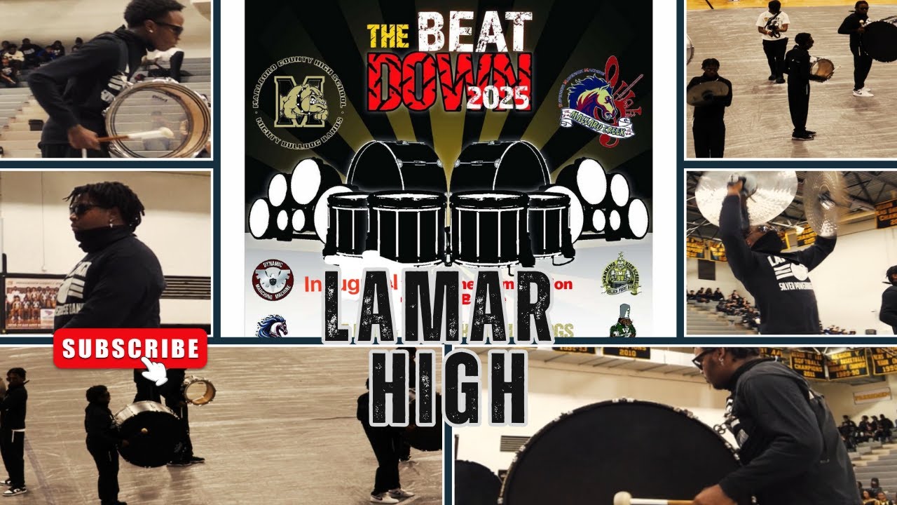 #TheBEATDOWN || Lamar High School || Black Ice Percussion Section || (2 ...