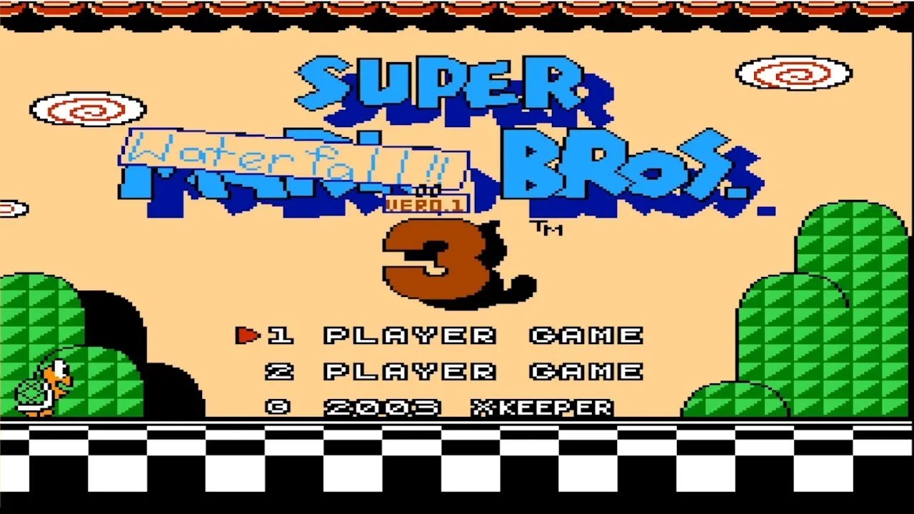 (Nes) Super Mario Bros 3 - Super Waterfall Bros 3 (v0.1) - YouTube
