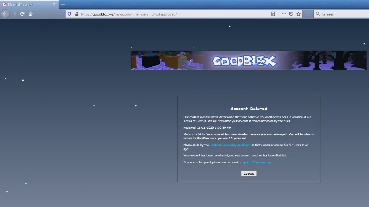 I got banned from Goodblox. - YouTube