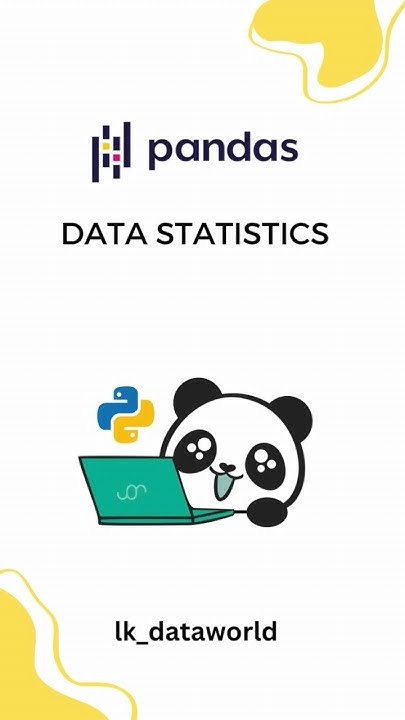 Data Statistics in Pandas 🐼🤓📊 #data #dataanalytics #datascience #python #youtubeshorts # ...