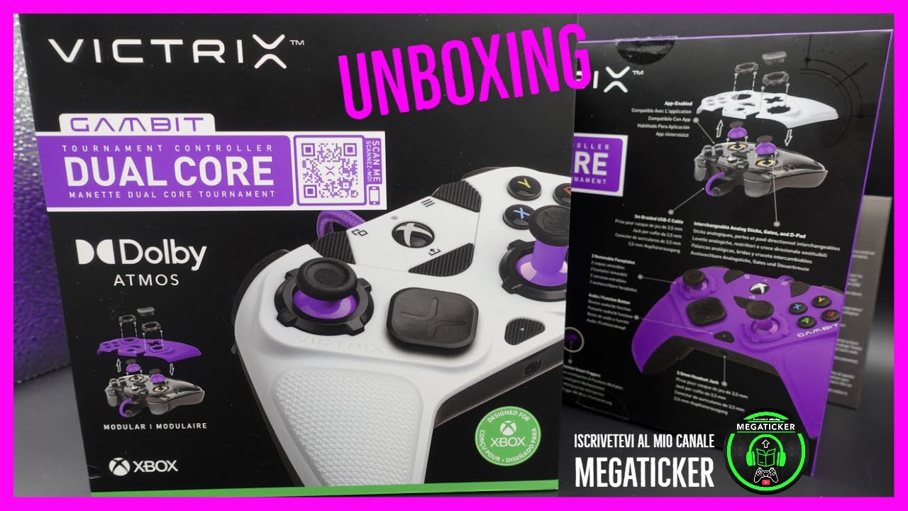 VICTRIX GAMBIT per XBOX SERIES / ONE & PC : UNBOXING E PRIME ...