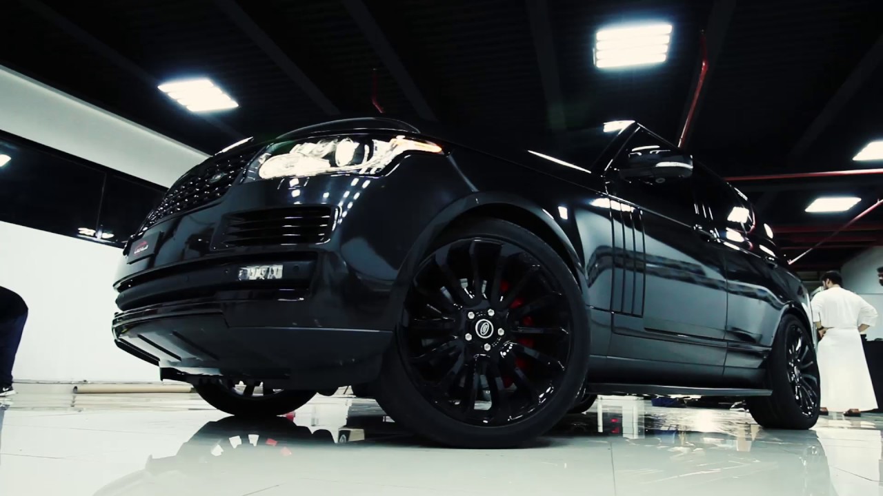 Range rover vogue 2016 full body wrapped in black gloss by RoyalCar3M ...