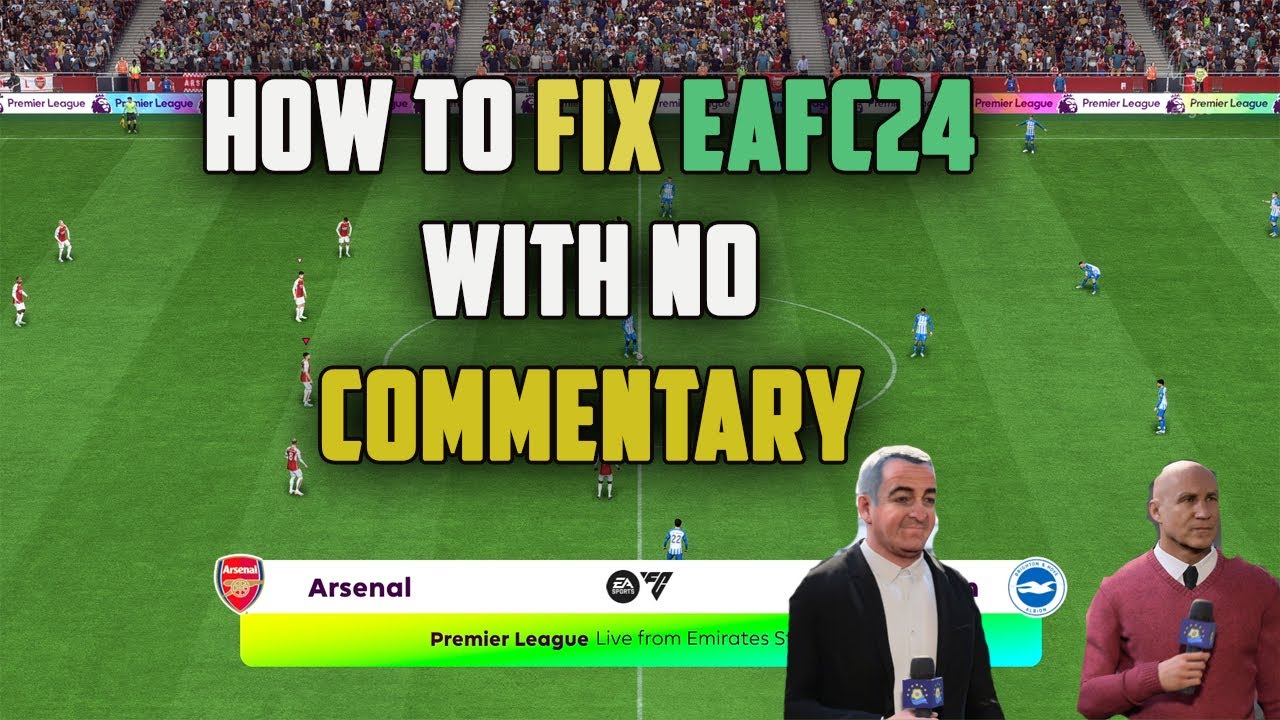 HOW TO FIX EAFC24 NO COMMENTARY - YouTube