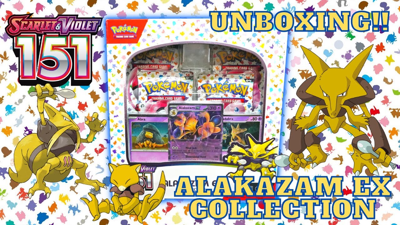 Pokémon 151 Alakazam EX Collection Unboxing! | Pokémon TCG & Card Game ...