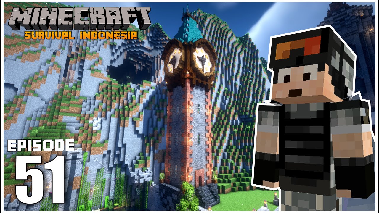 Membuat Tower Jam Yang Berbunyi!!! - Minecraft Survival Indonesia (Ep ...
