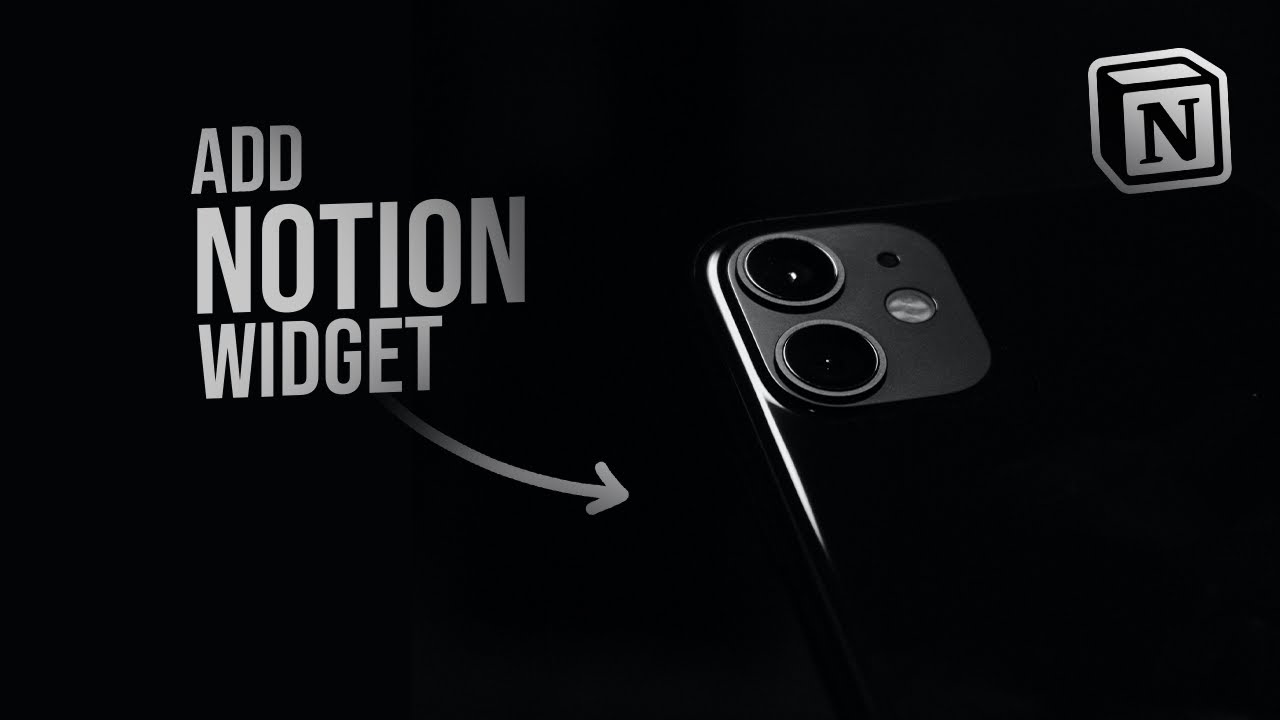 How to Add Notion Widget on iPhone Home Screen (explained) - YouTube