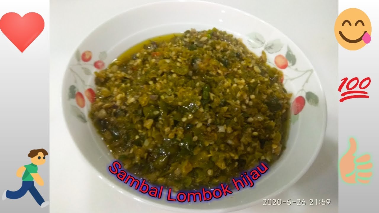 Sambal Lombok ijo - YouTube