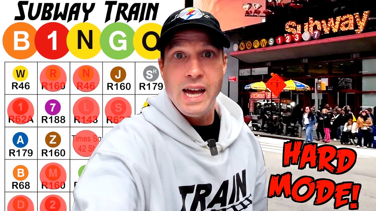I rode 18 trains to get SUBWAY BINGO! - YouTube