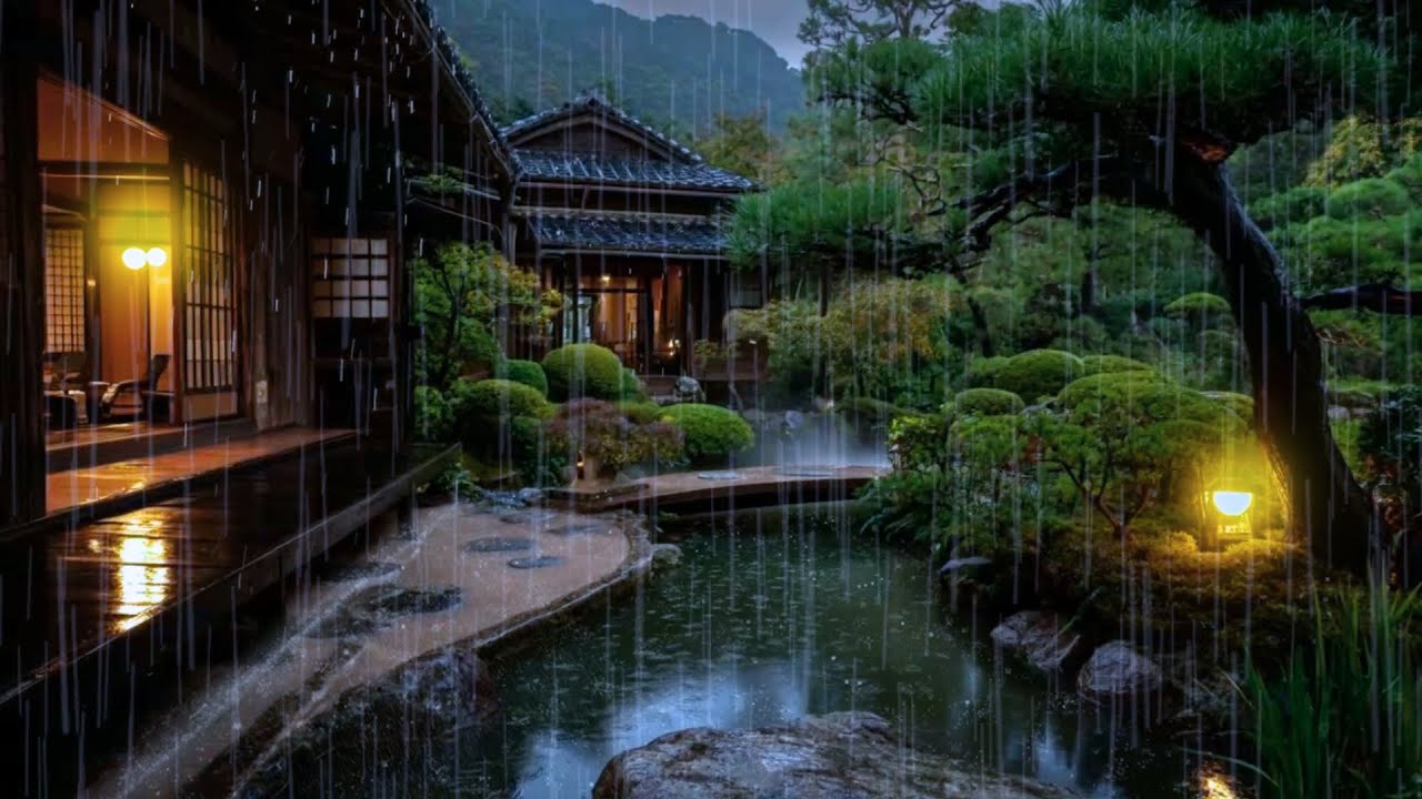 Sleep Well with Natural Relaxing Sounds | Deep Sleep with Gentle Rain ...