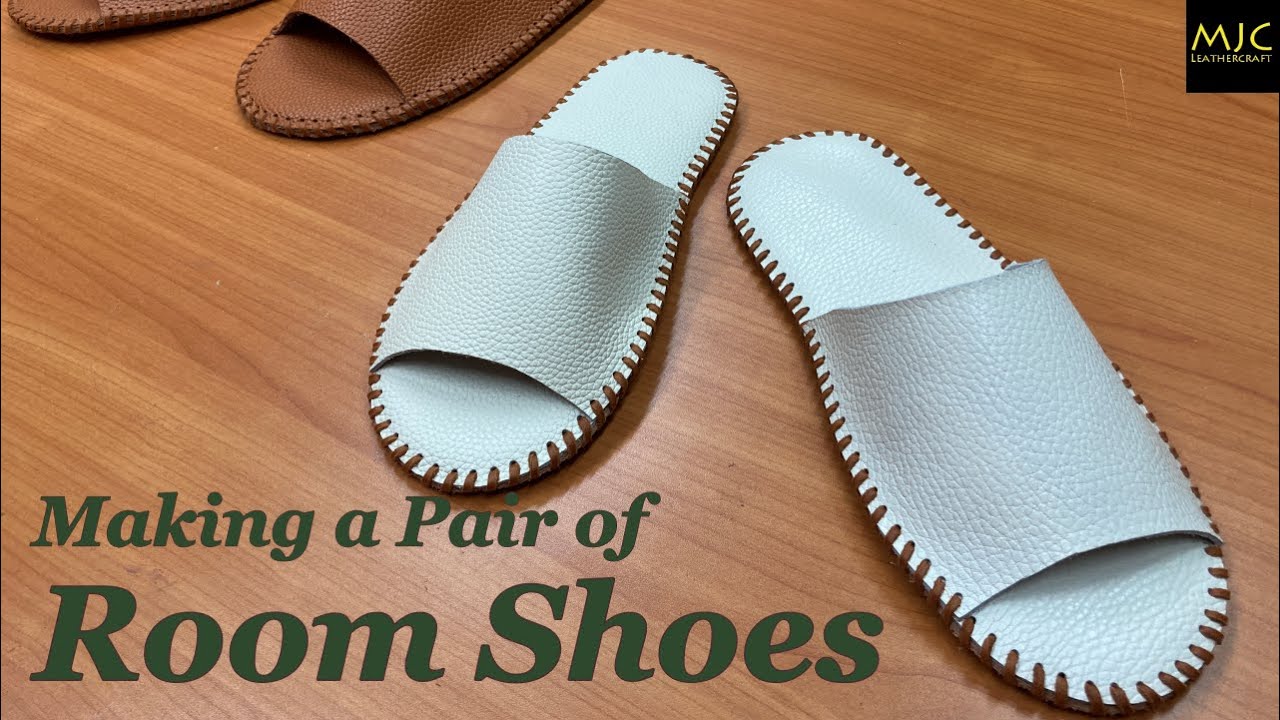 Making a Pair of Room Shoes - YouTube