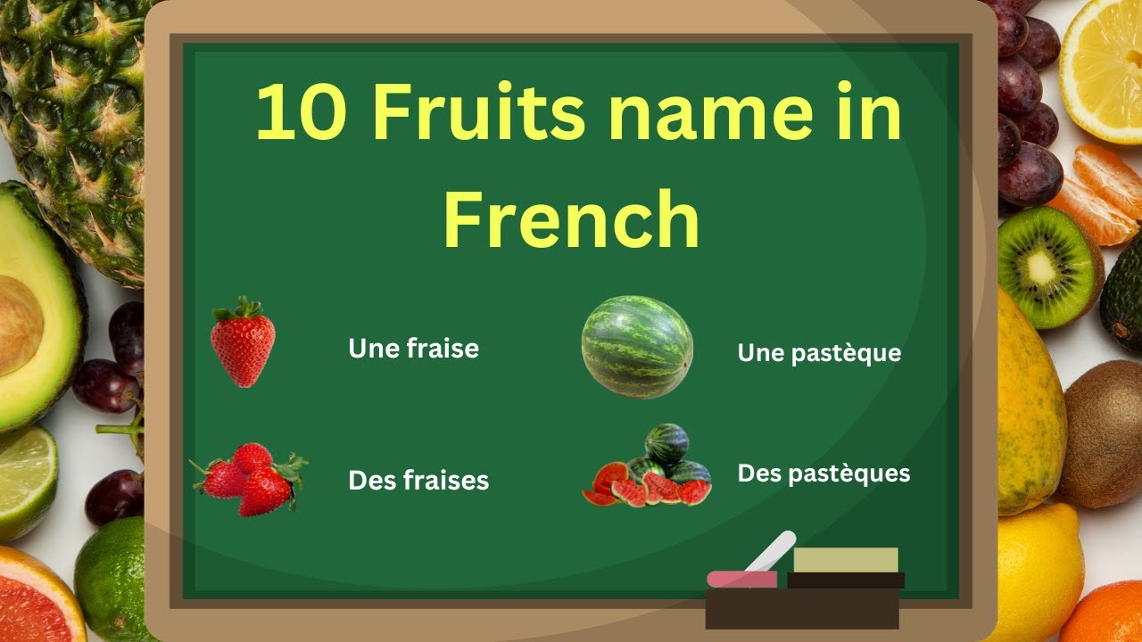 French fruits name - YouTube