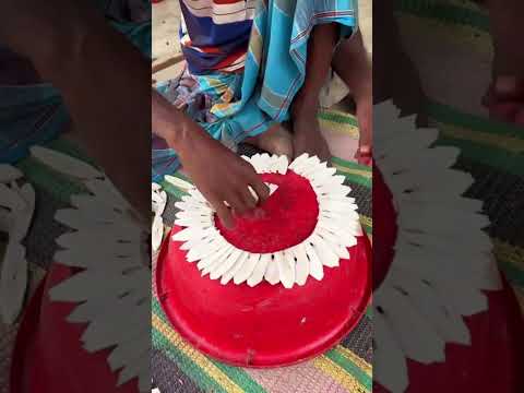 With the magic of their hands, they are crafting extraordinary mirrors out of shola pith.#amazing 