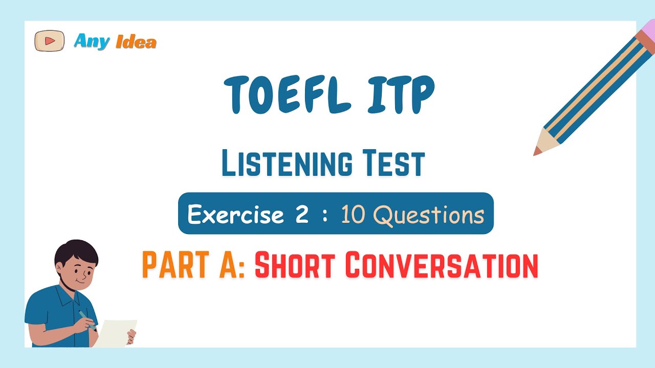 #TOEFL ITP | Exercise 2 - Listening Section - Short Conversation - YouTube