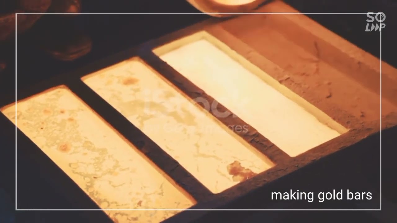 making gold bars - YouTube
