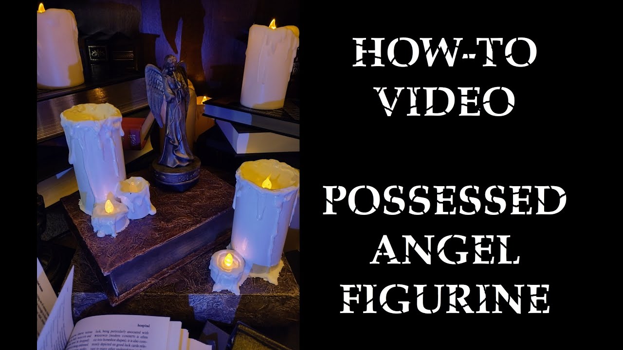 Yard Haunt/Halloween Prop How-To: Possessed Angel Figurine - YouTube