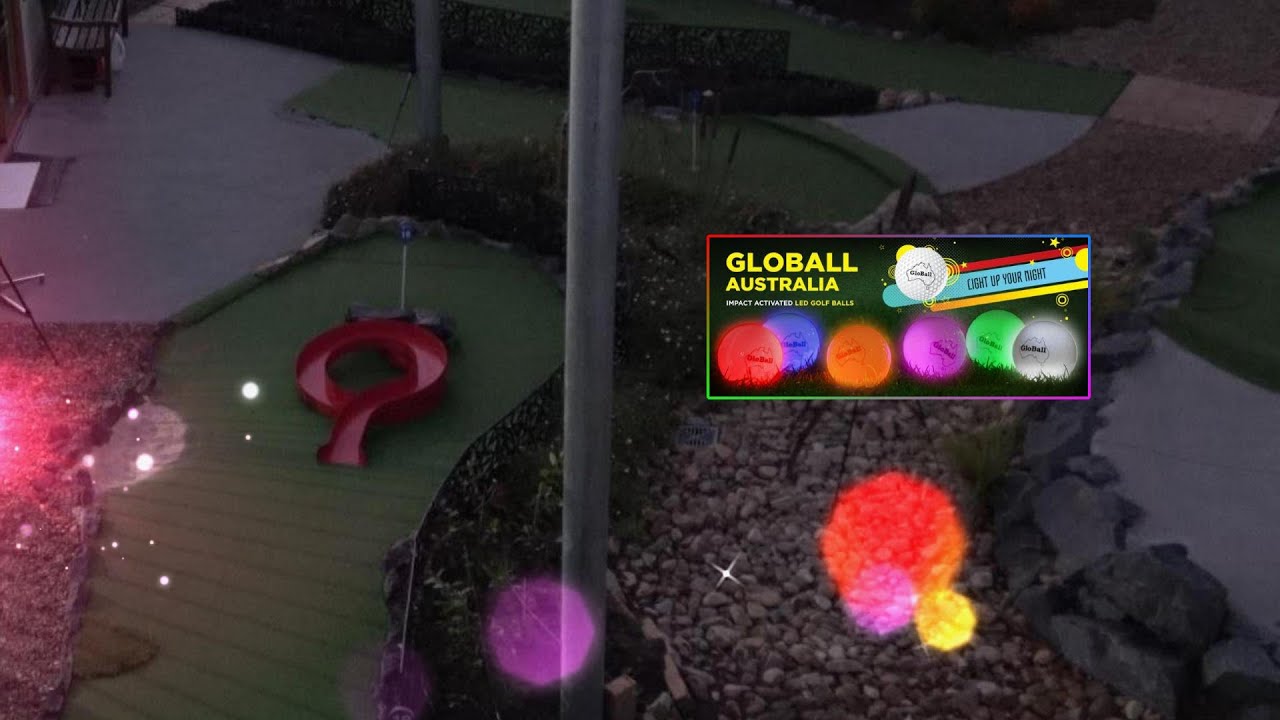 3 x glow ball loop de loop aces at Mini Golf Federation Square Gold ...