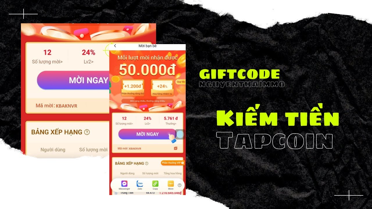 Kiếm tiền online với app Tapcoin ! Hướng dẫn đăng ký app Tapcoin - YouTube