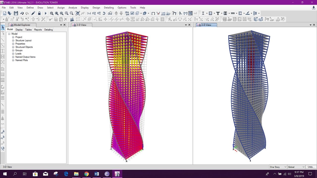 MODELING EVOLUTION TOWER IN ETABS - YouTube