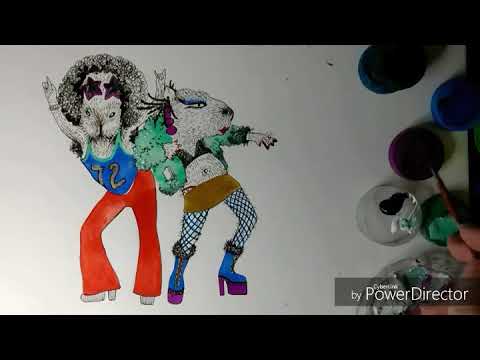 Dancing capybaras drawing process - YouTube