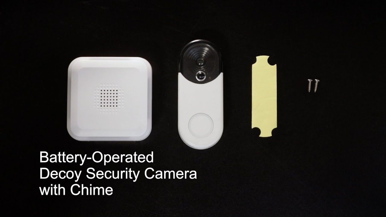 57338: GE Battery Operated Decoy Security Camera with Chime - Install ...