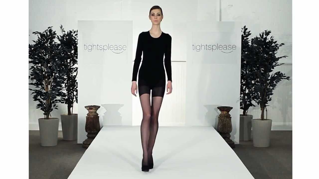 Tightsplease Charnos Sheer Lustre Tights on Catwalk - YouTube