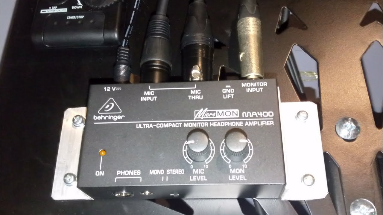 ติดตั้งขายึด behringer MA400 - YouTube