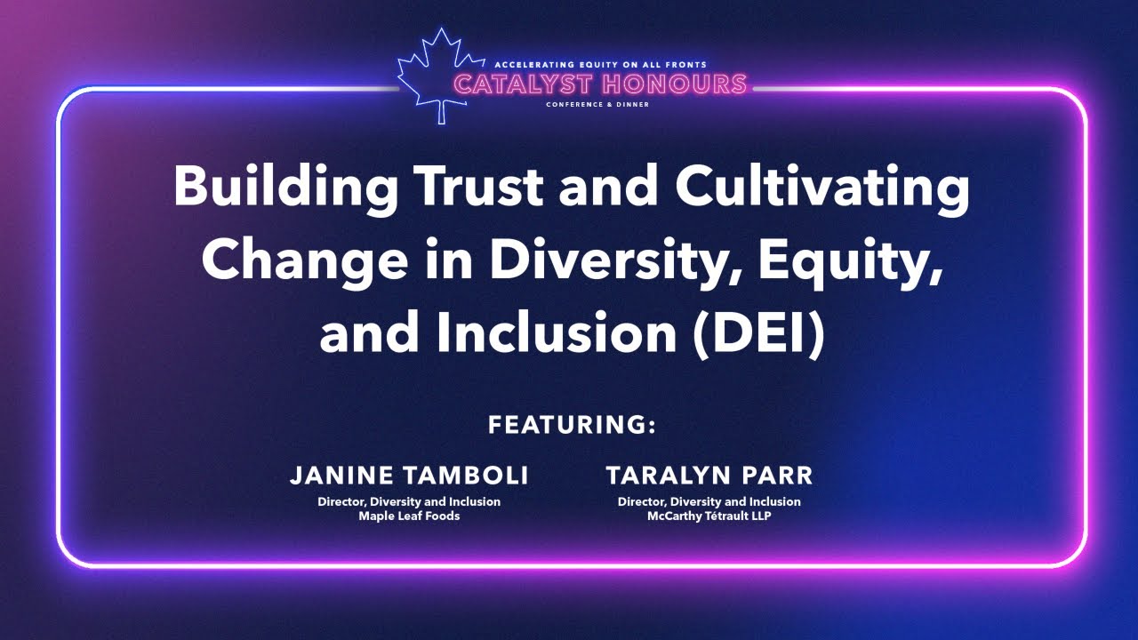 Building Trust and Cultivating Change in Diversity, Equity, and ...