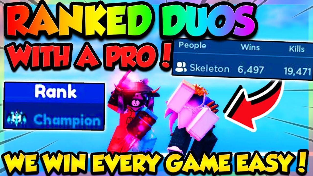 RANKED DUOS with a *PRO* in Blade Ball! (Roblox) - YouTube
