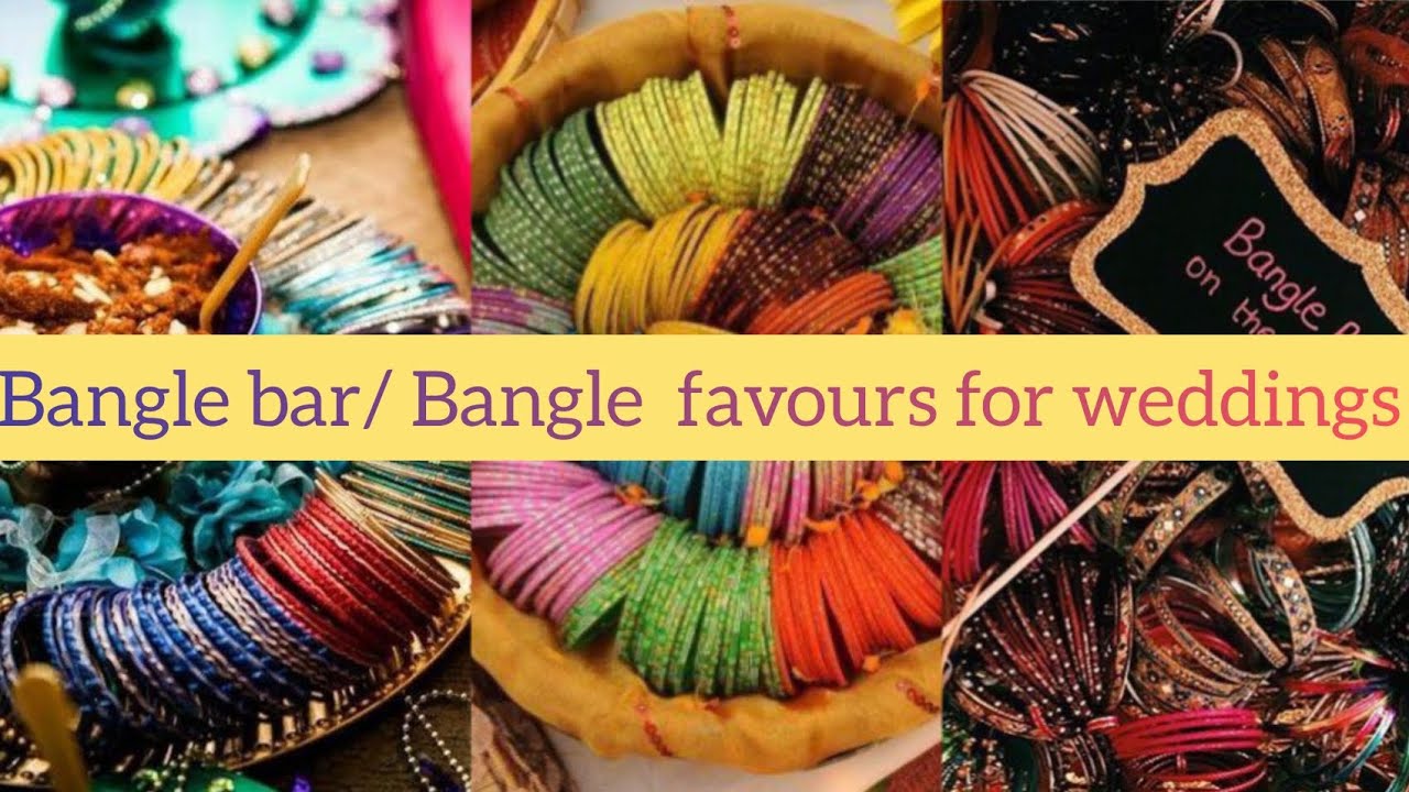 New trends for Asian weddings. Set bangle baskets or bangle bar for ...