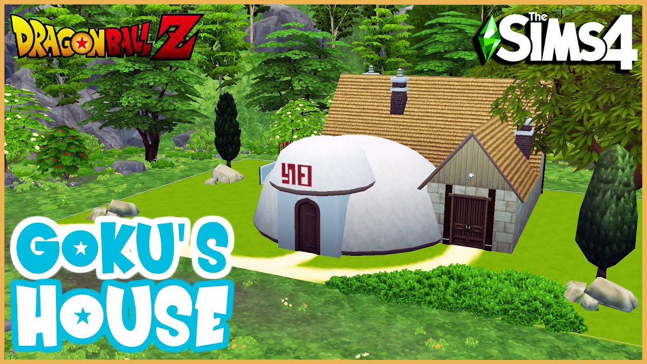 I BUILT GOKU'S HOUSE FROM DRAGONBALL Z | The Sims 4 Speed Build - YouTube