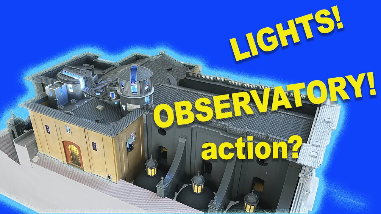 HO Scale model Church with Secchi's Observatory, for 2025 Public ...