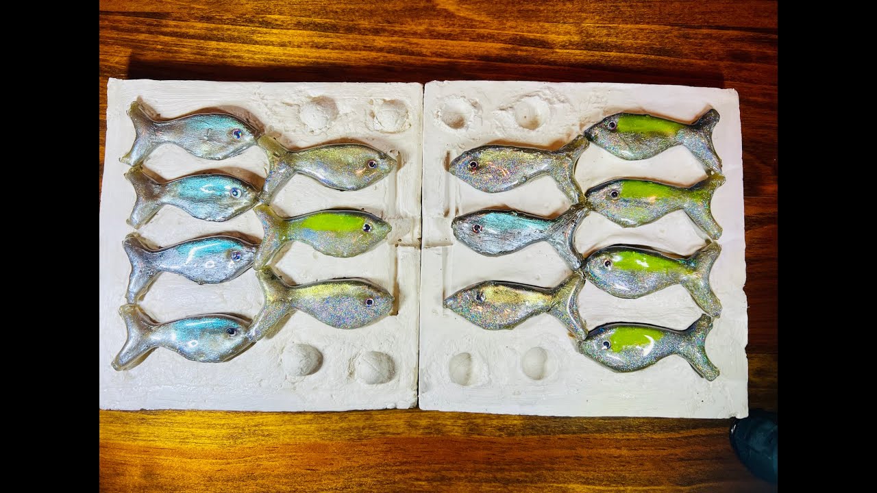 Making a School of Fish with a Plaster Mold - YouTube