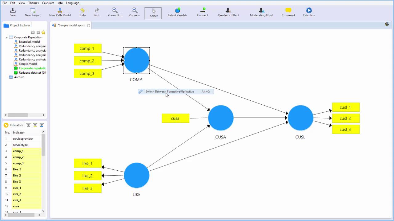 Specifying PLS Model: Measurement Model (part 1) - YouTube