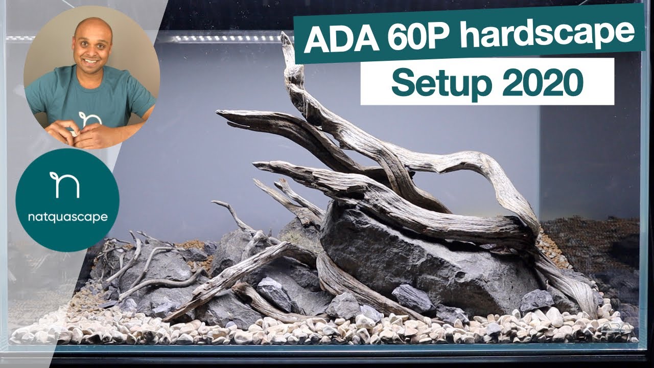ADA 60P hardscape step-by-step 2020 - YouTube