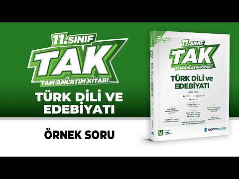 11. Sınıf Tam Anlatım Kitabı Türk Dili Ve Edebiyatı 08.Föy Örnek Soru Çözümleri