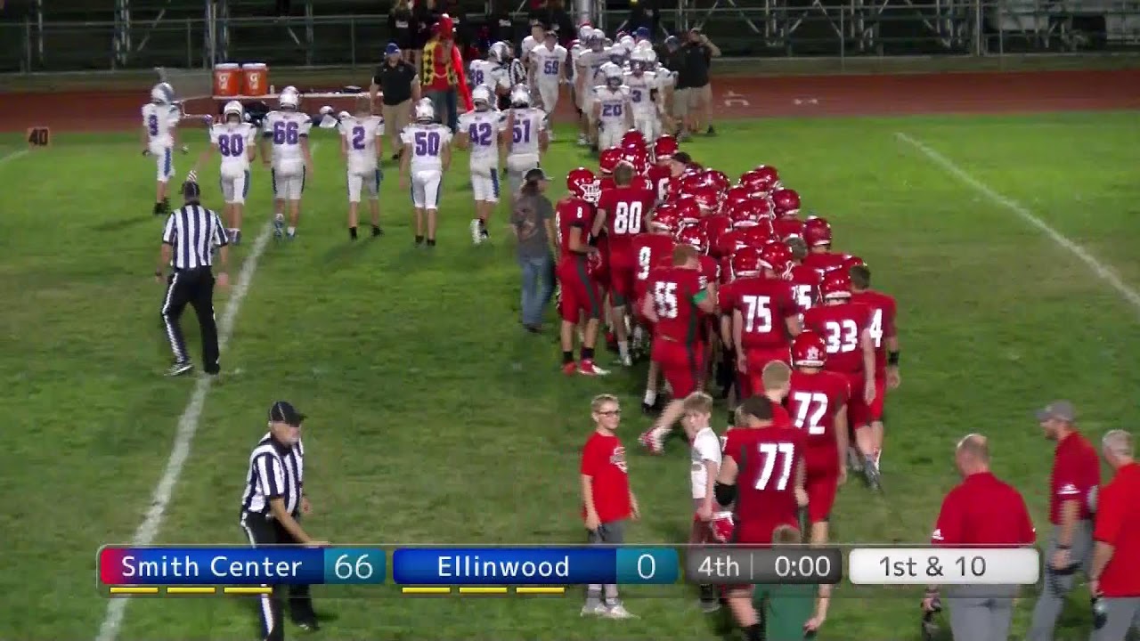 Smith Center Redmen Vs. Ellinwood Eagles Football - YouTube