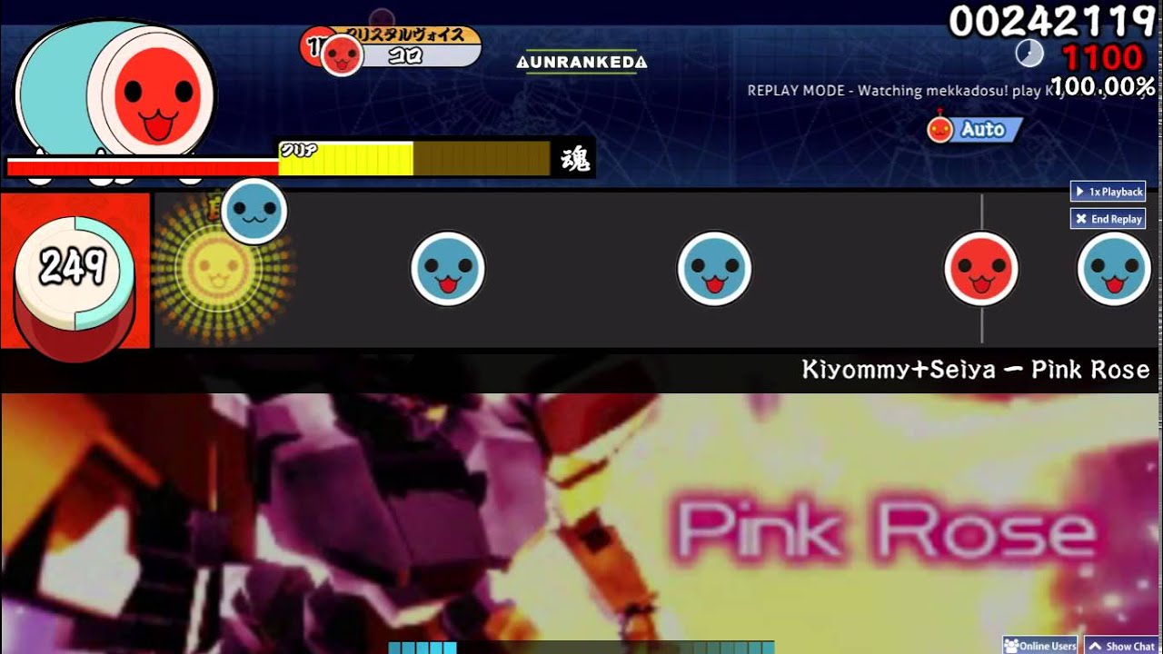 [osu! Taiko] [AnS Custom] Pink Rose - YouTube