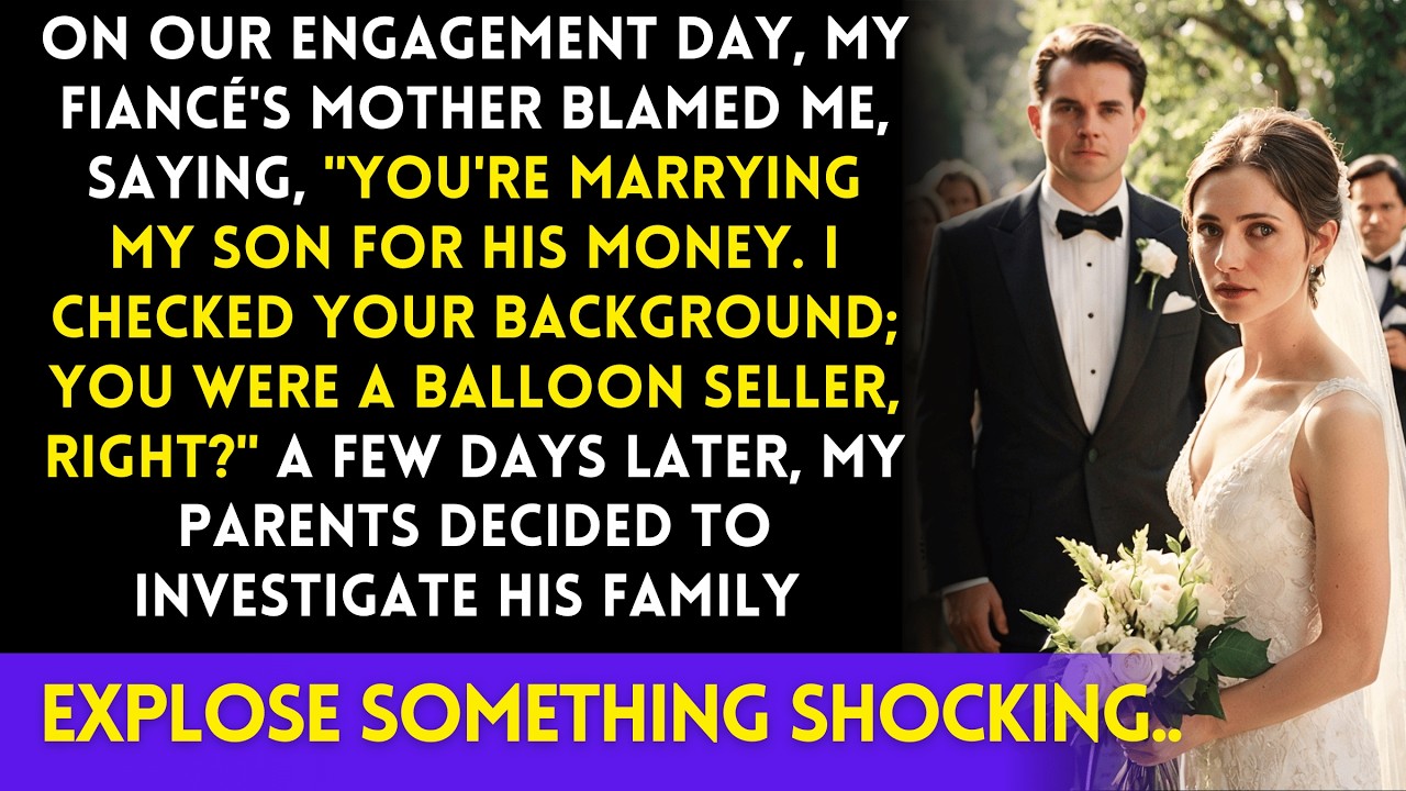 My Fiancé's mother Blamed me, You’re Marrying Him for Money. You are a ...
