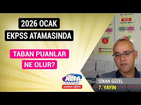 2026 Ocak EKPSS atamasında taban puanlar ne olur? (7.video)