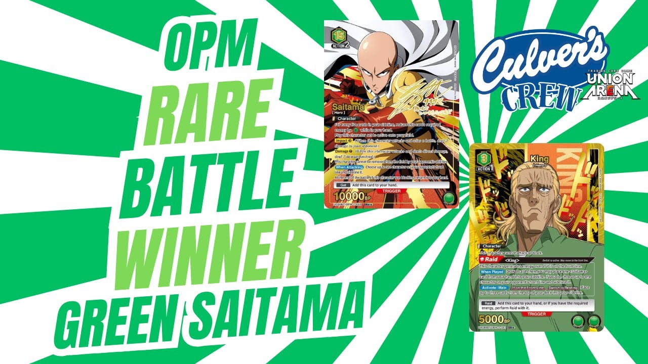 1st Place Rare Battle - Green Saitama Deck Profile and Game - One Punch ...