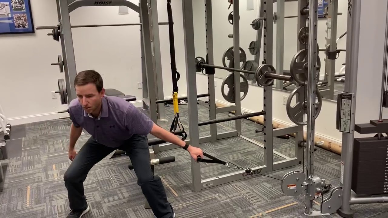 Side Cable Lunge - YouTube