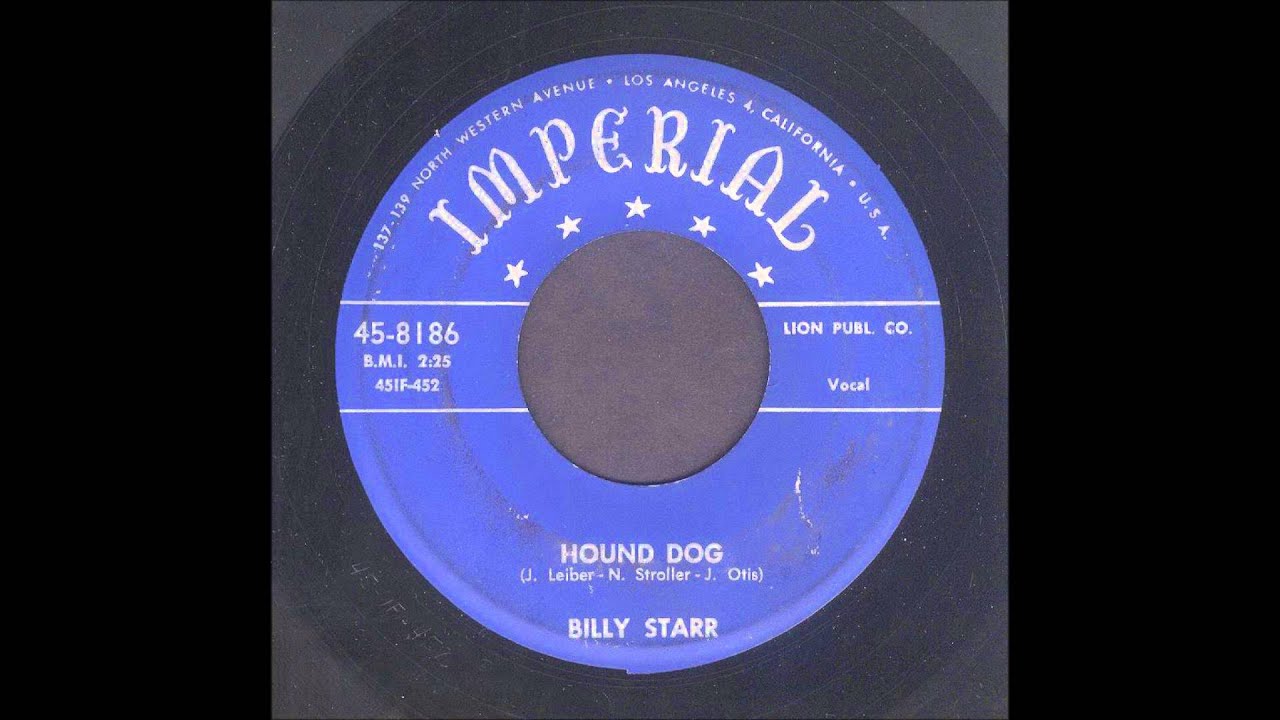 Billy Starr - Hound Dog - Rockabilly 45 - YouTube