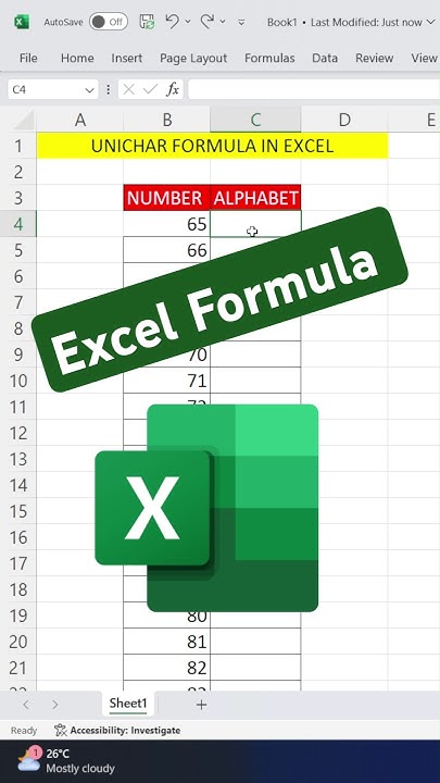 How to find unichar formula in Excel using shortcut #computer #excel #excelshortcut - YouTube