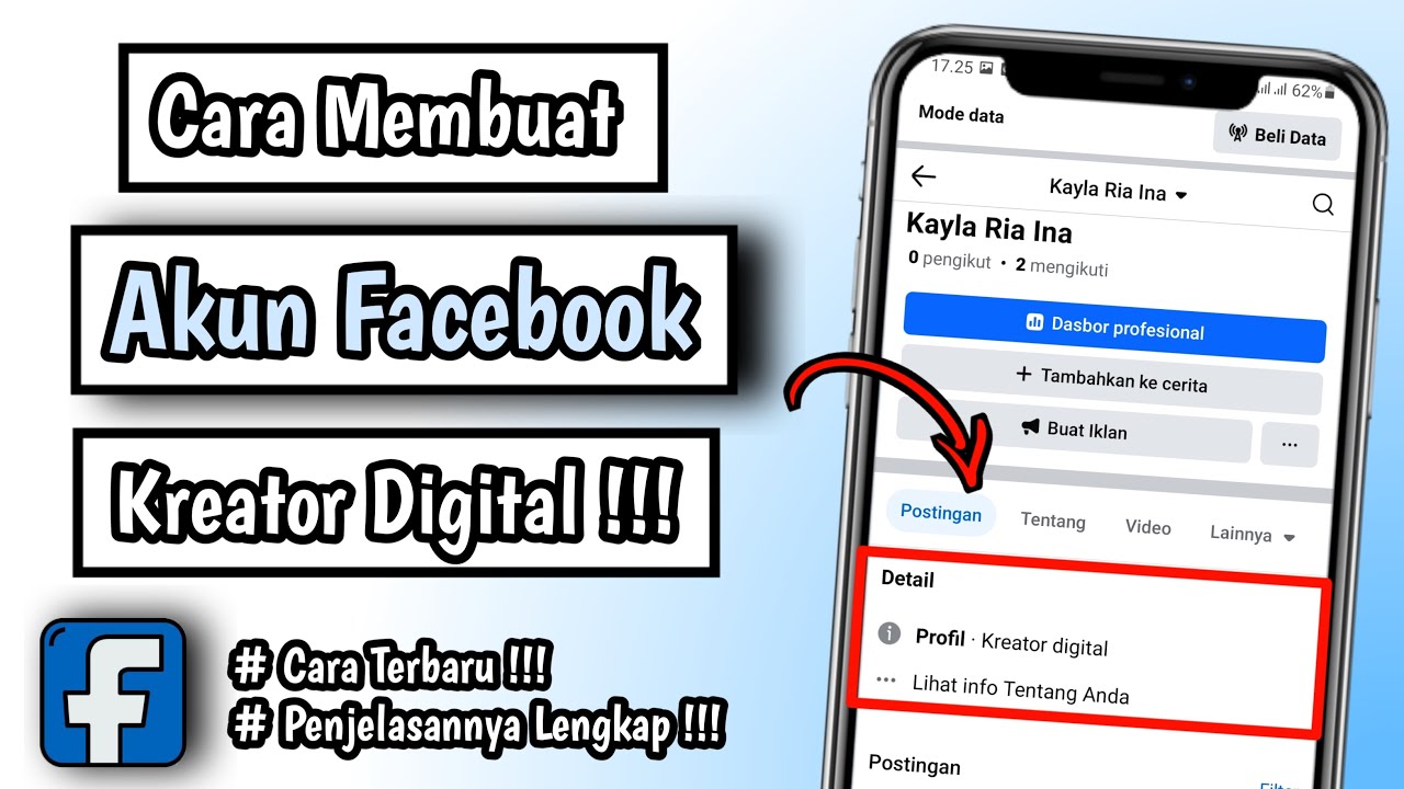 Cara Mengubah Facebook Menjadi Kreator Digital | Ubah Facebook Jadi Kreator Digital - YouTube